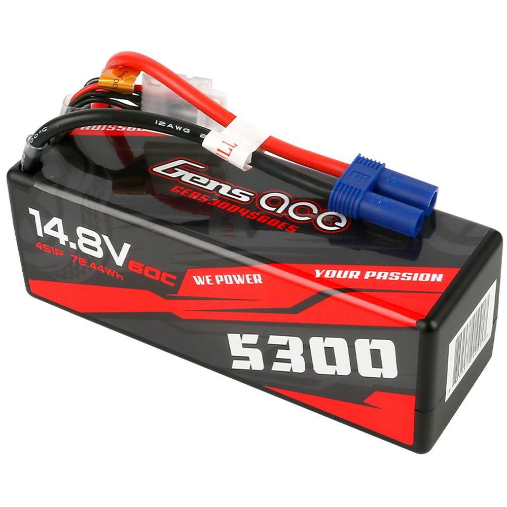 בטריית LIPO 4S בקיבולת 5300MAH