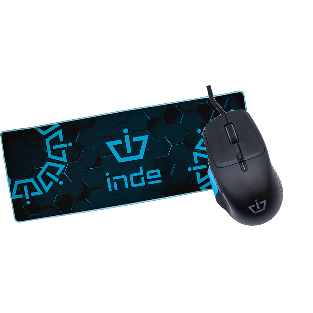 סט גיימינג עכבר ופד לעכבר ומקלדת של Inde Game של עידן תלם
