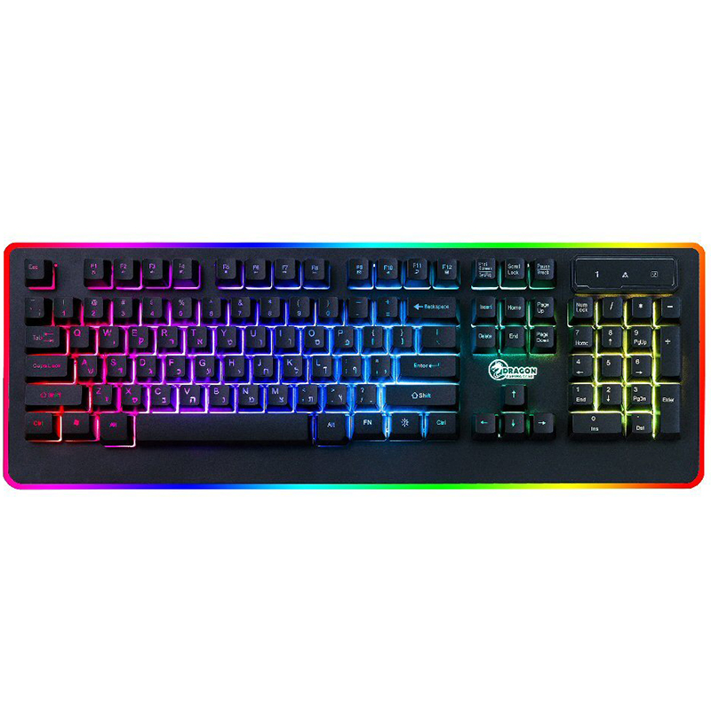 מקלדת גיימינג Dragon RGB-7 Led