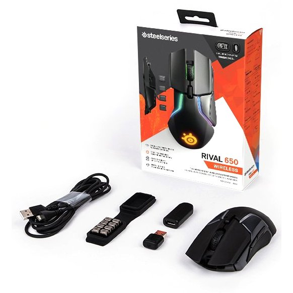עכבר גיימינג אלחוטי SteelSeries Rival 650